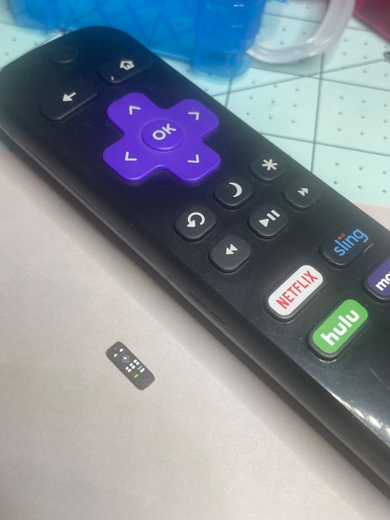 Miniature Remote STL File 1:12 Scale 3d Printable Brand Name Remote for ...