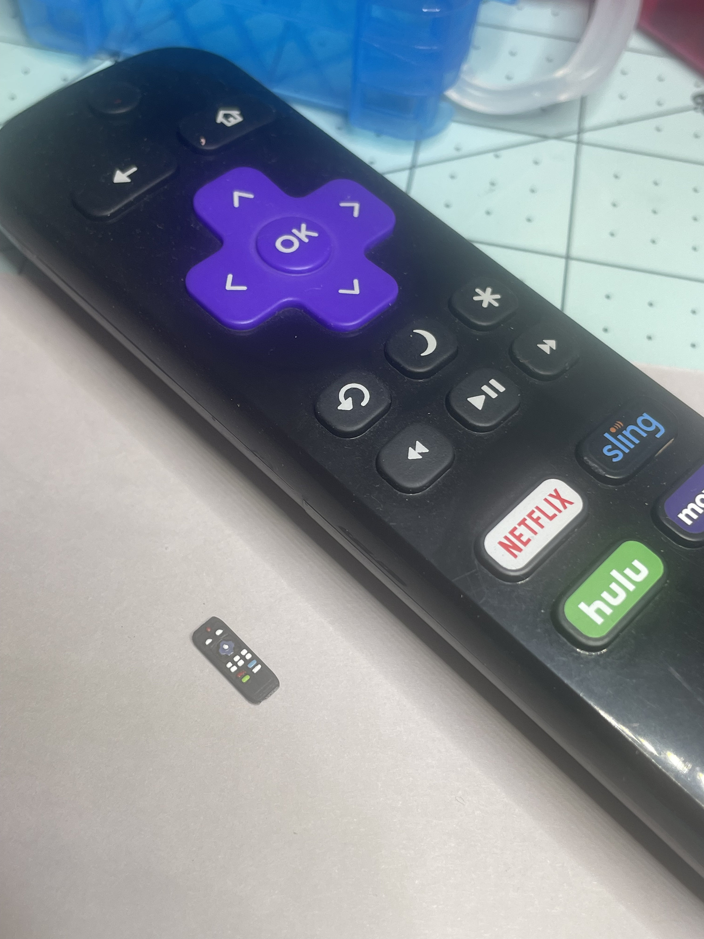 Miniature Remote STL File 1:12 Scale 3d Printable Brand Name Remote for ...