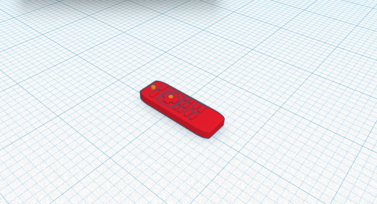 Miniature Remote STL File 1:12 Scale 3d Printable Brand Name Remote for ...