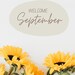 Welcome September Printable - Etsy