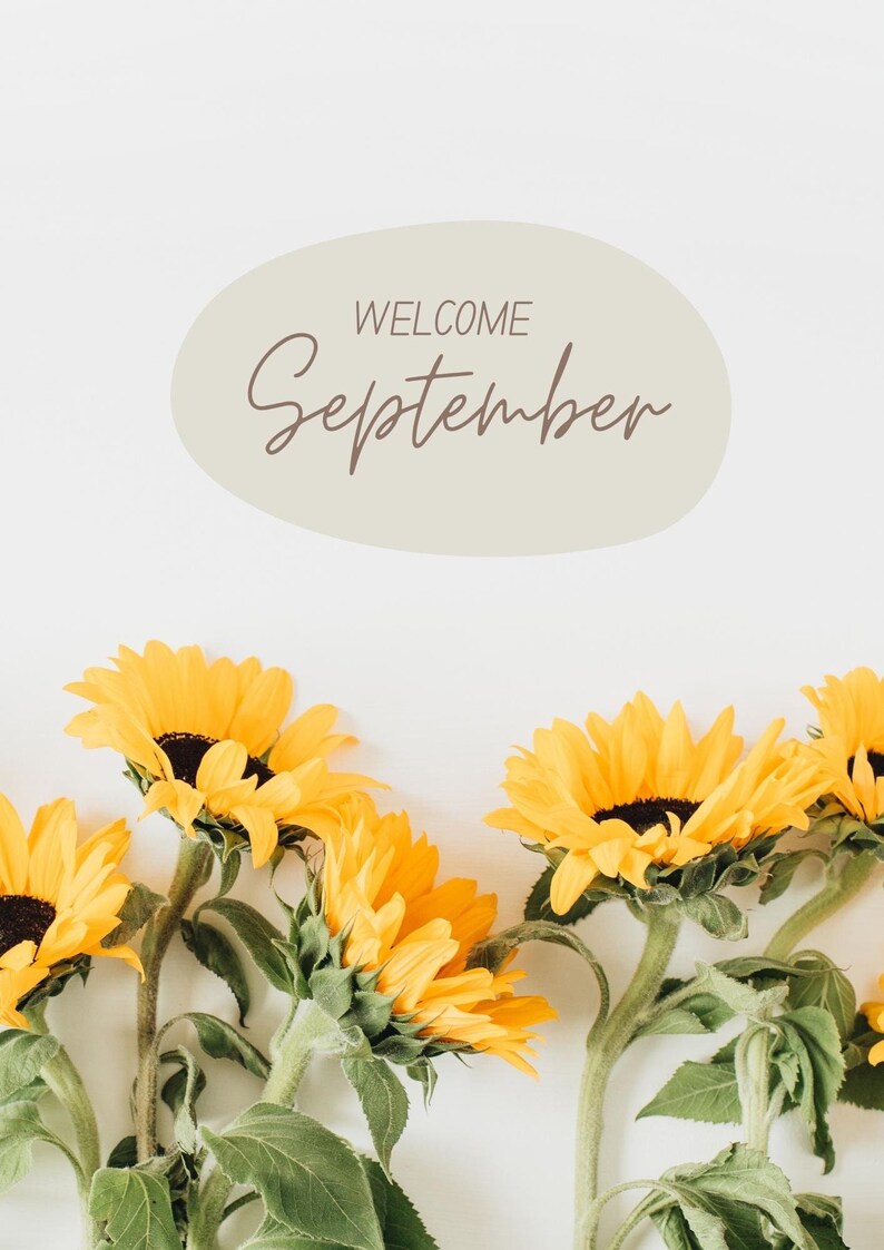 Welcome September Printable - Etsy