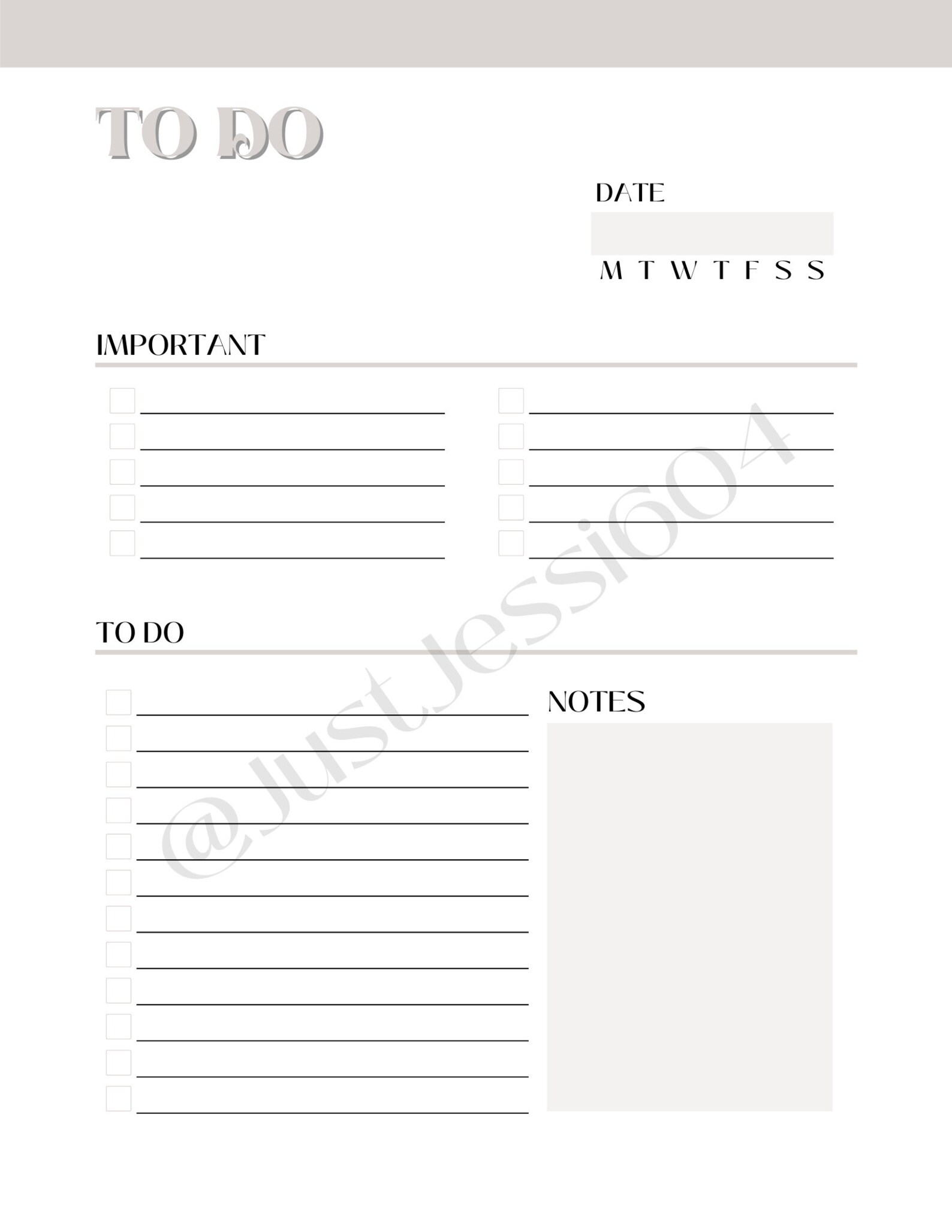 Printable Aesthetic to Do List | Daily, Weekly To-do Pdf Planner ...