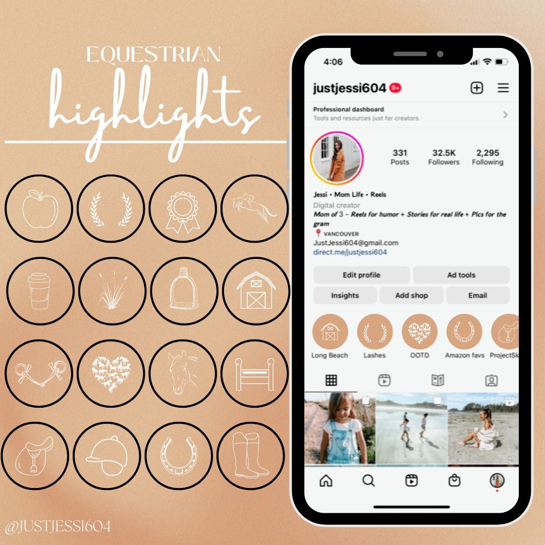 32 Equestrian Instagram Highlights Minimalist Instagram Highlight Icon ...