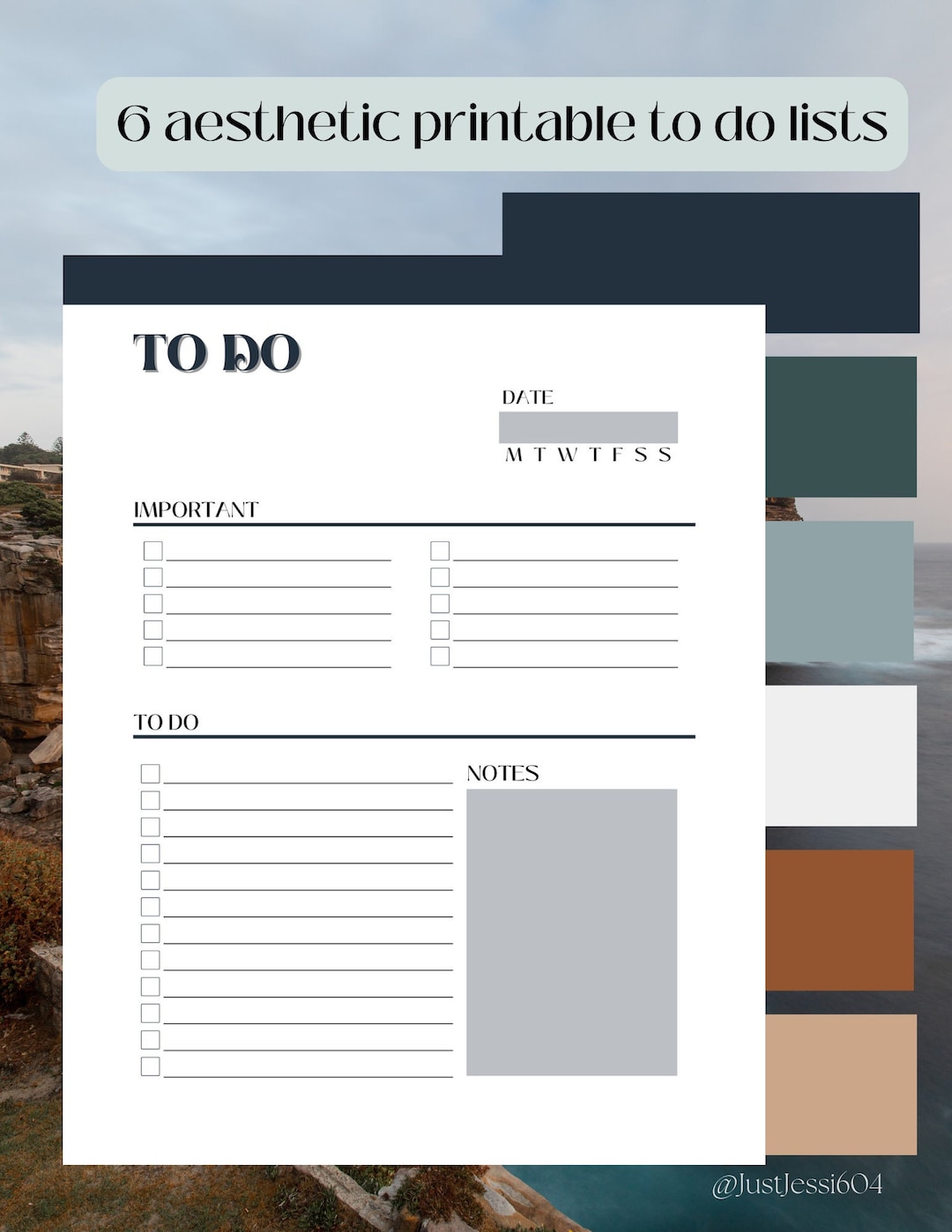 Printable Aesthetic to Do List | Daily, Weekly To-do Pdf Planner ...