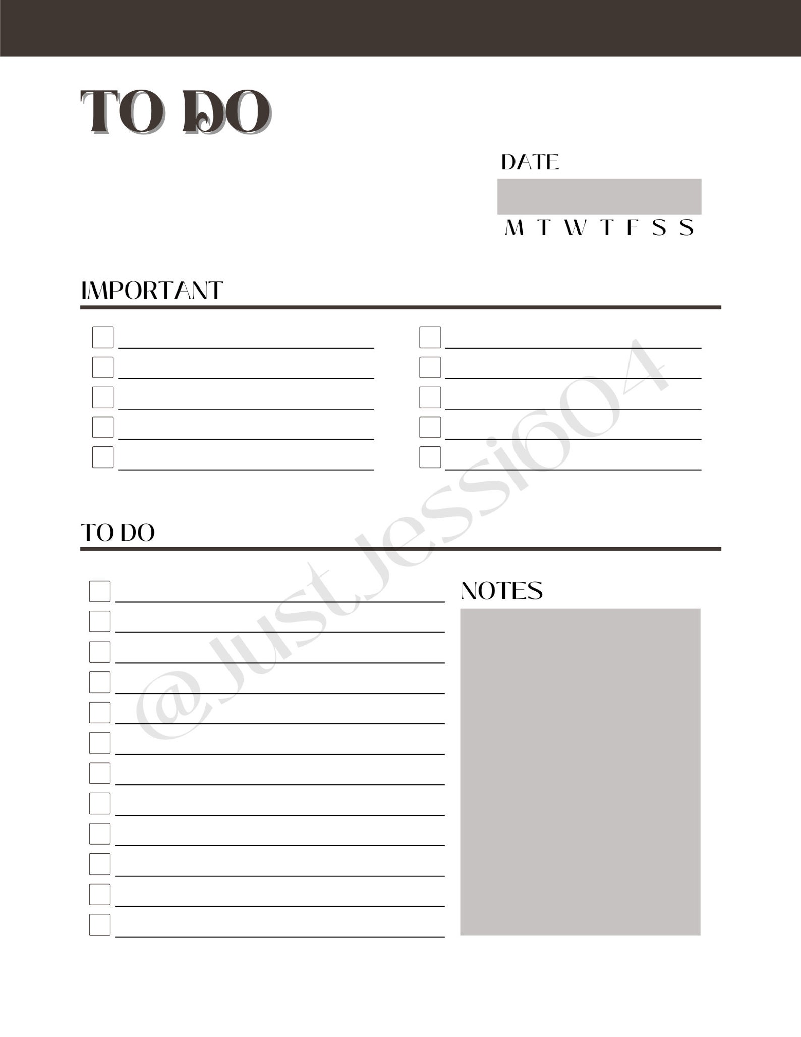 Printable Aesthetic to Do List | Daily, Weekly To-do Pdf Planner ...