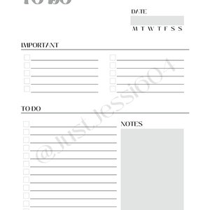 Printable Aesthetic to Do List | Daily, Weekly To-do Pdf Planner ...