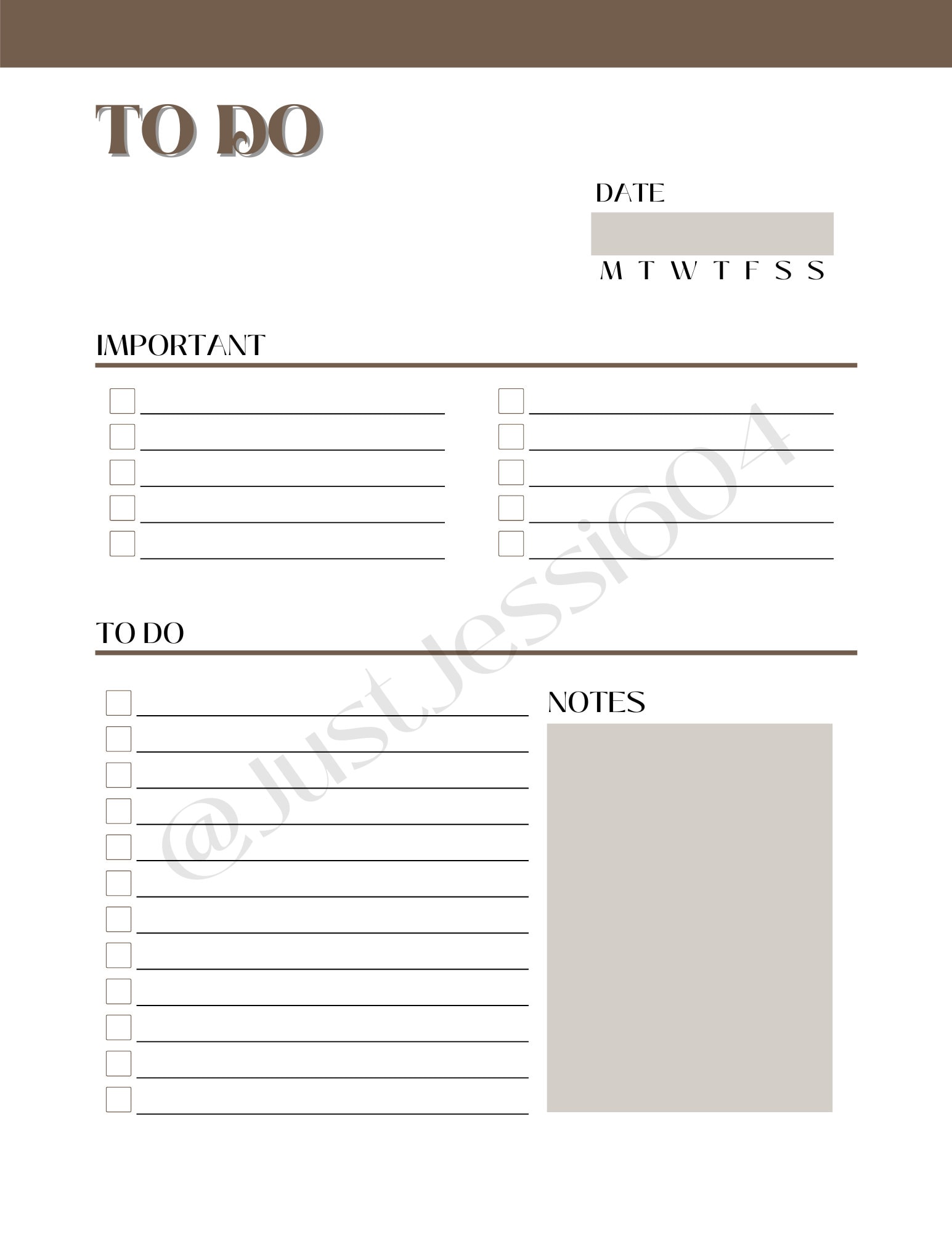Printable Aesthetic to Do List | Daily, Weekly To-do Pdf Planner ...