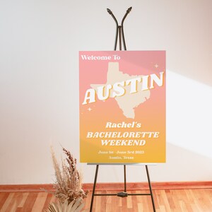 Austin Bachelorette Party Welcome Sign Template. Last Rodeo ...