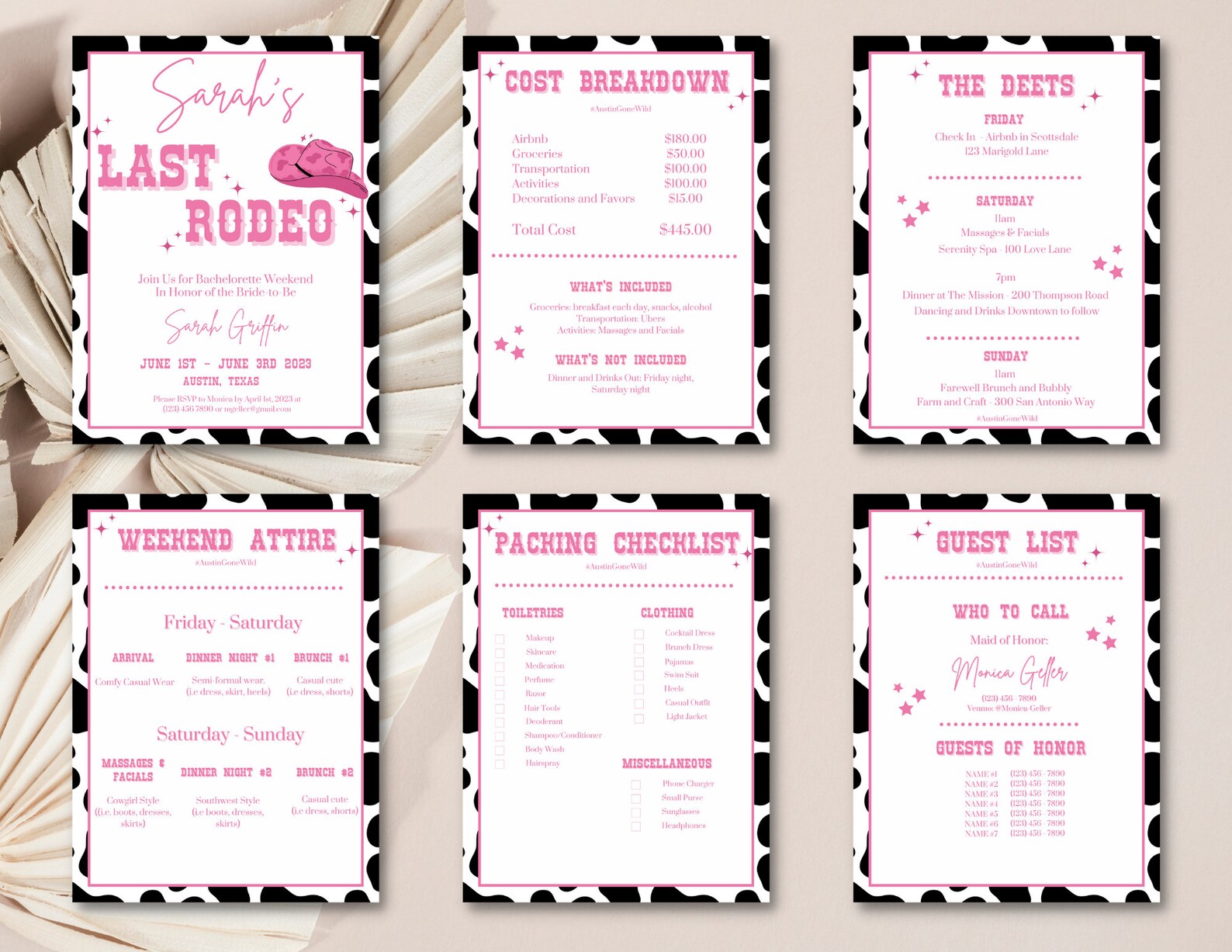Last Rodeo Bachelorette Party Invitation Template. Last Rodeo - Etsy