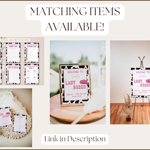 Last Rodeo Bachelorette Party Welcome Sign Template. Austin ...