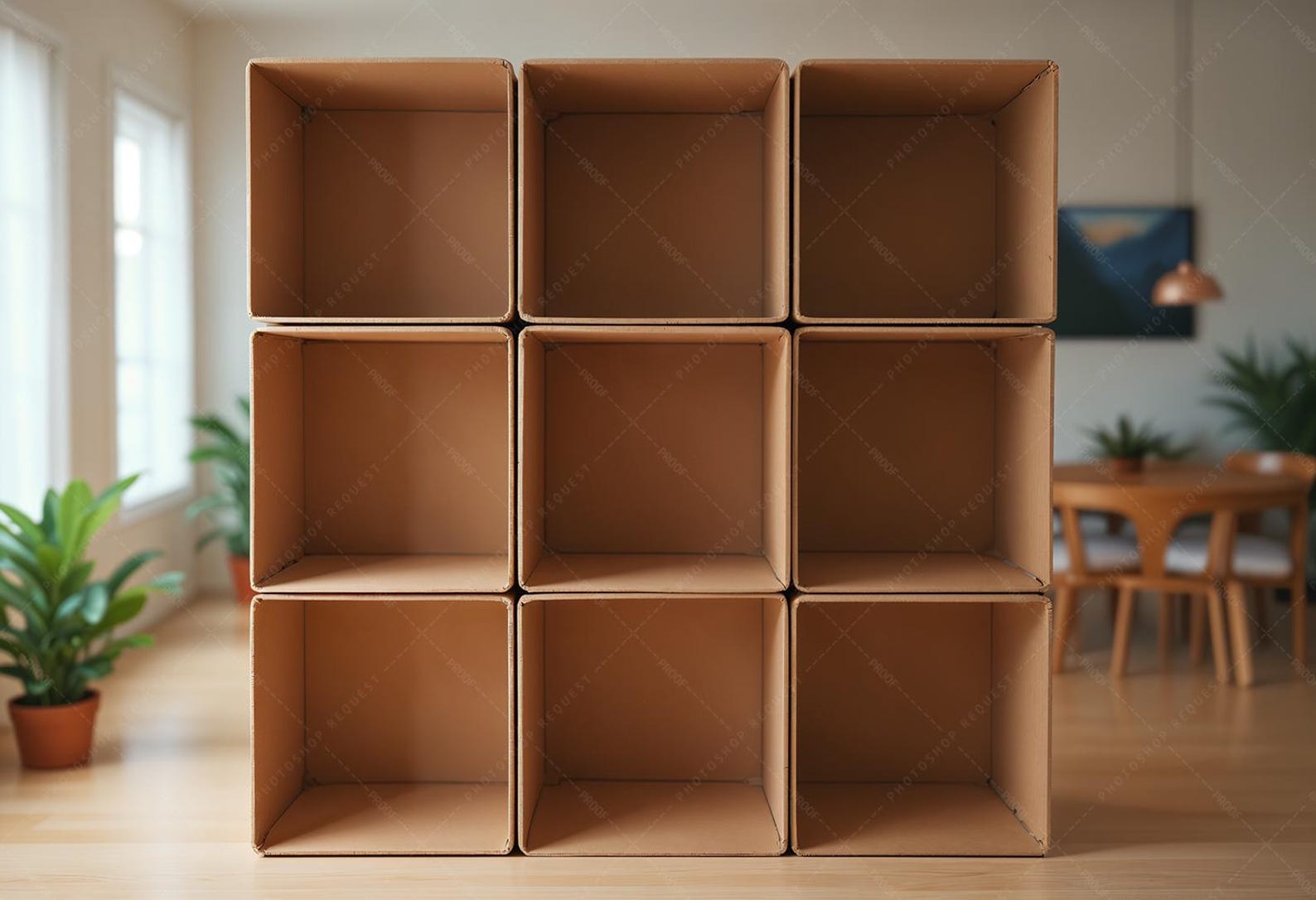 In the Box Photography Template - 5 Digital Background - 9 Boxes - PSR ...