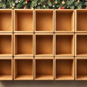 In the Box Photography Christmas Template - 5 Digital Background - 15 ...