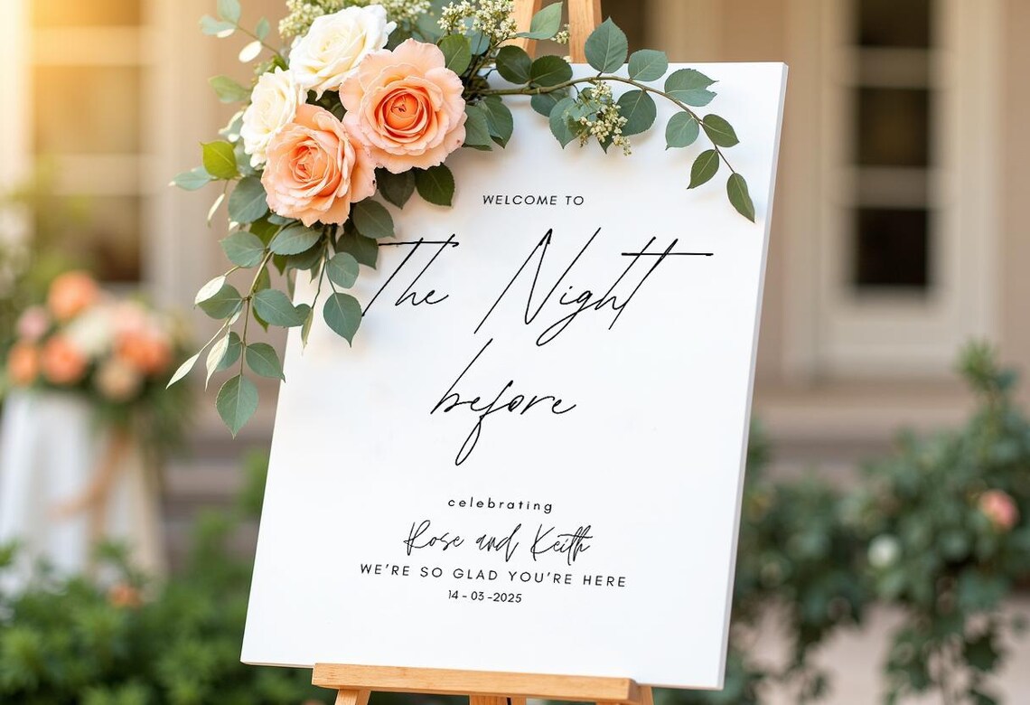 Welcome Sign Canva Template - Etsy