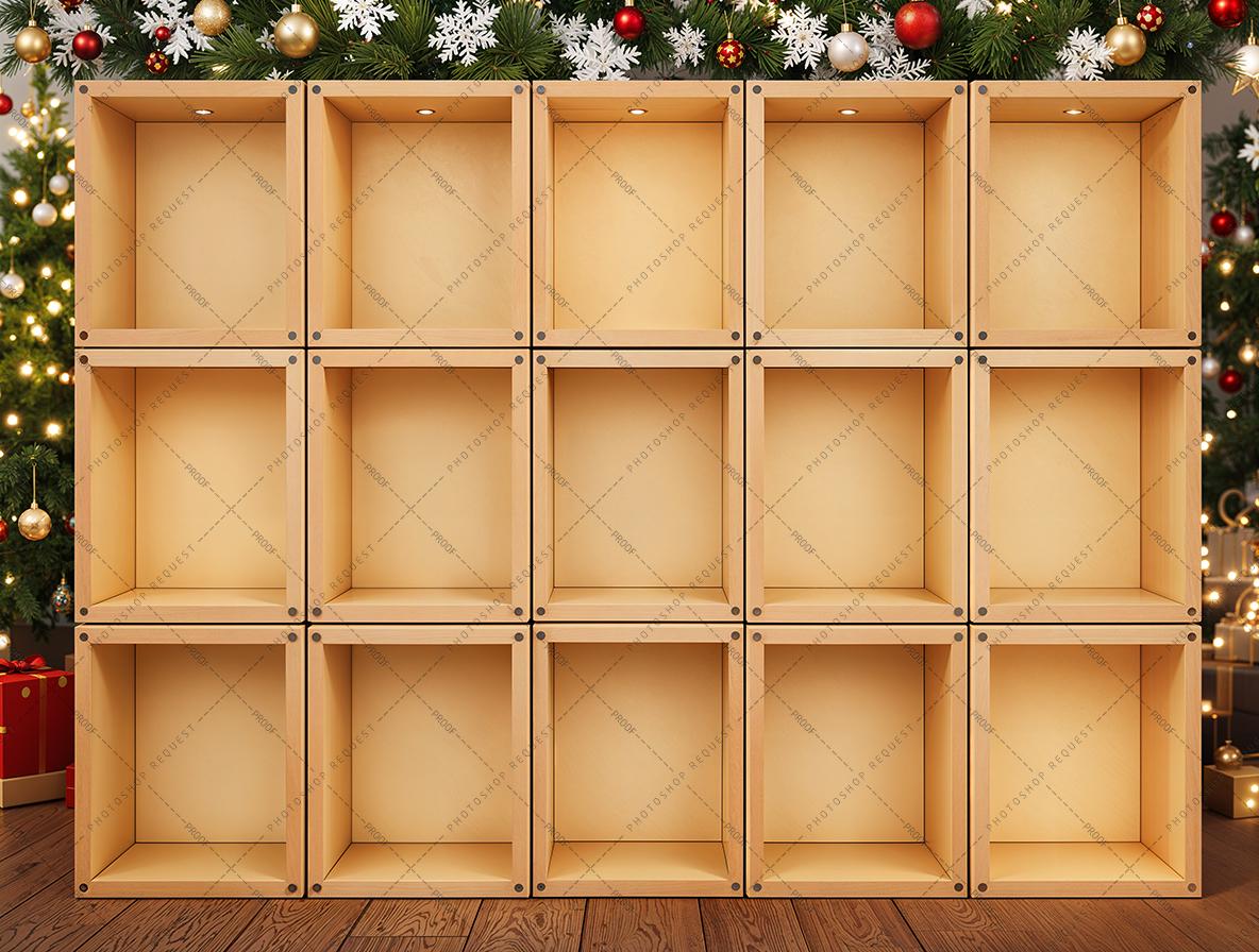 In the Box Photography Christmas Template - 5 Digital Background - 15 ...