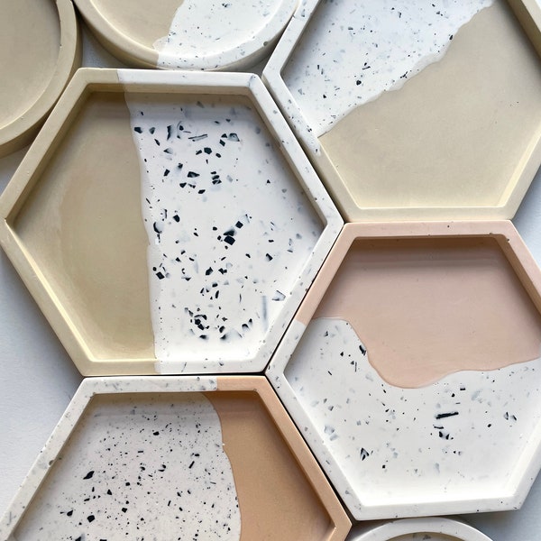 Hexagon Coasters - Etsy