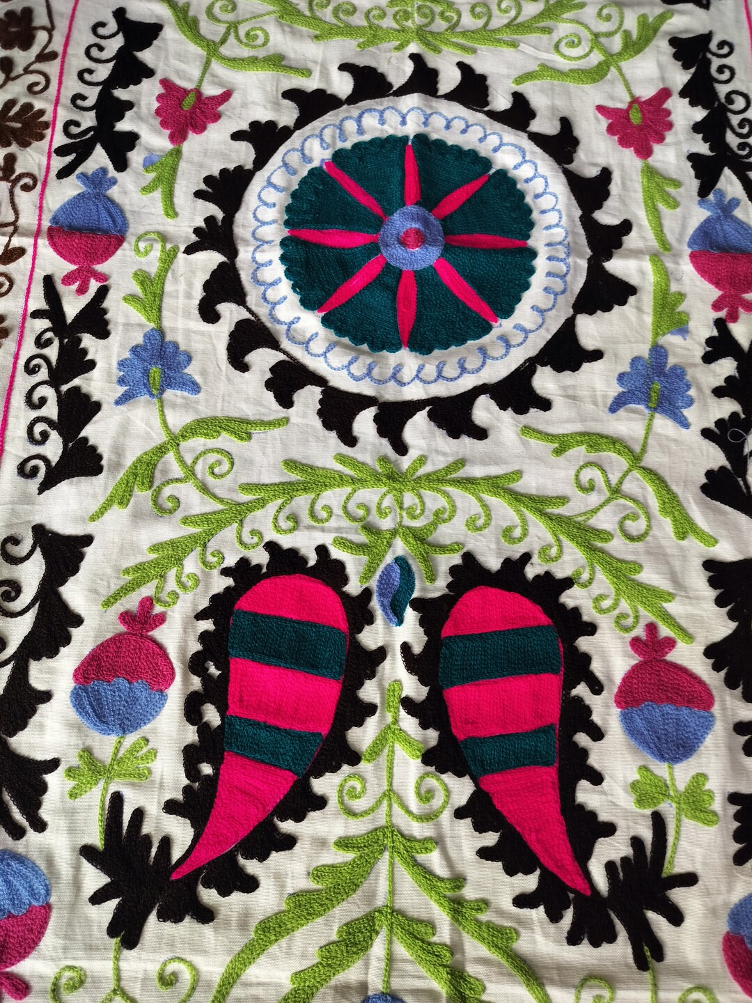 Uzbek Suzani Middle Eastern Fabric Tapestry Suzani Wall - Etsy UK