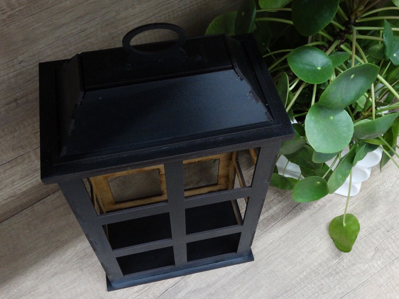 Laser Cut File Vector Advent Window Pane Farmhouse Lantern - Etsy