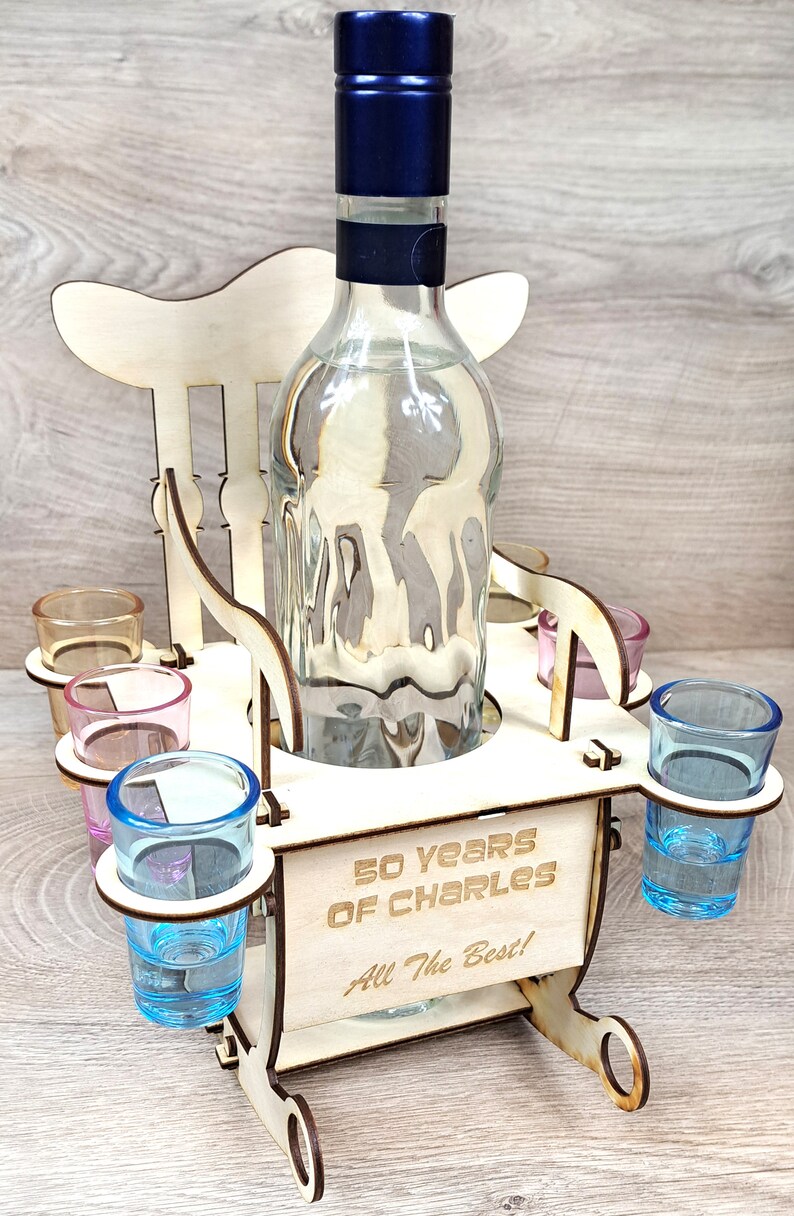 Laser Cut File Vector Bottle Rocker Chair CNC SVG DXF Pdf - Etsy