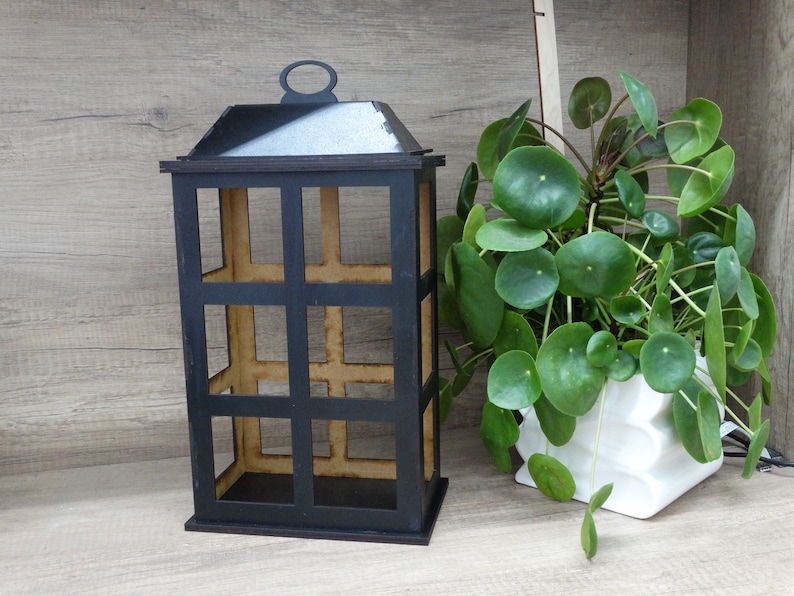 Laser Cut File Vector Advent Window Pane Farmhouse Lantern - Etsy