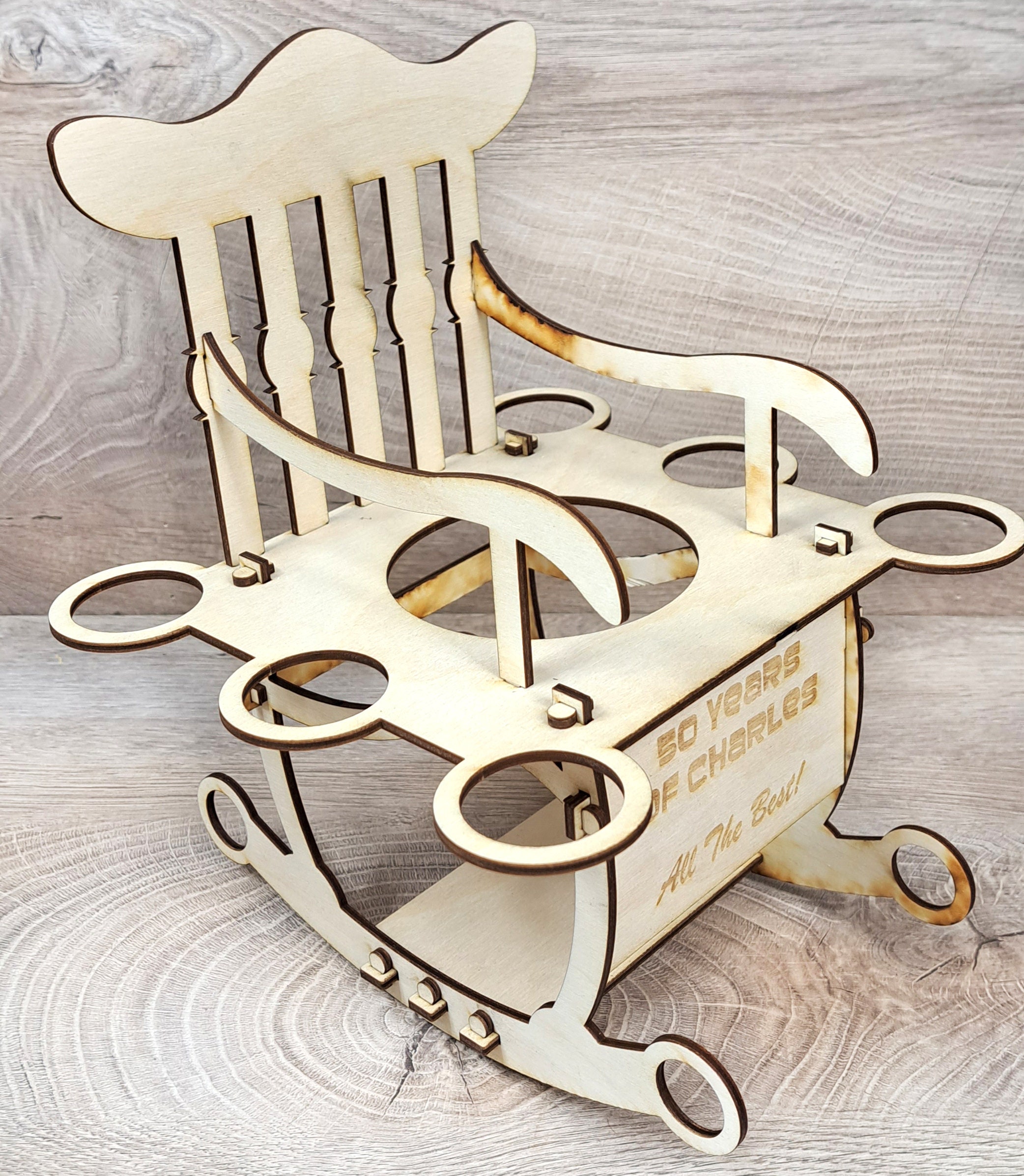 Laser Cut File Vector Bottle Rocker Chair CNC SVG DXF Pdf - Etsy Ireland
