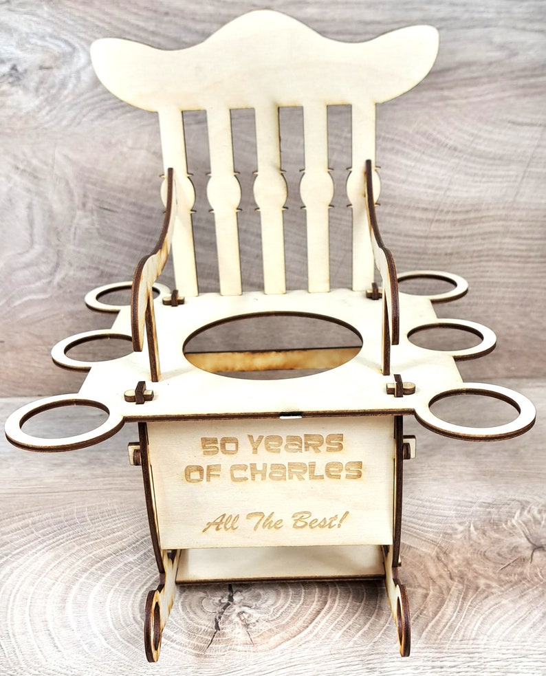 Laser Cut File Vector Bottle Rocker Chair CNC SVG DXF Pdf - Etsy