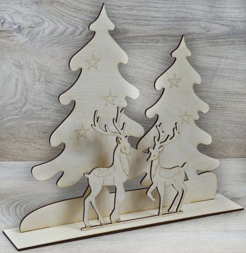 Laser Cut File Vector Standing Christmas Tree for Laser 2 - Etsy