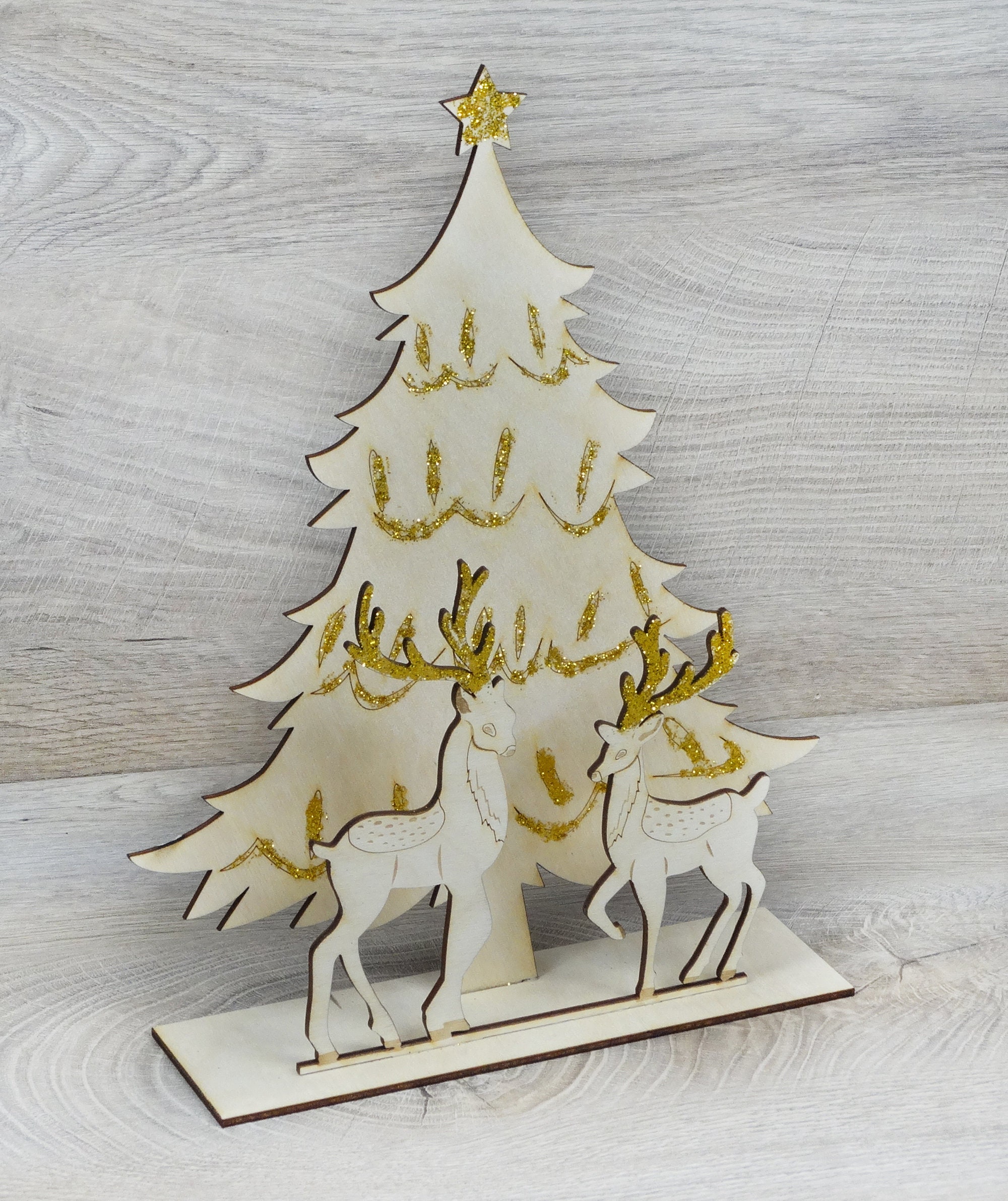 Laser Cut File Vector Standing Christmas Tree for Laser 2 - Etsy