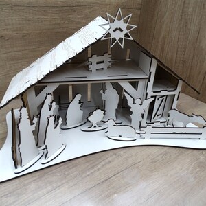 Laser Cut File Vector Christmas Nativity Scene With Figurines, CNC, SVG ...
