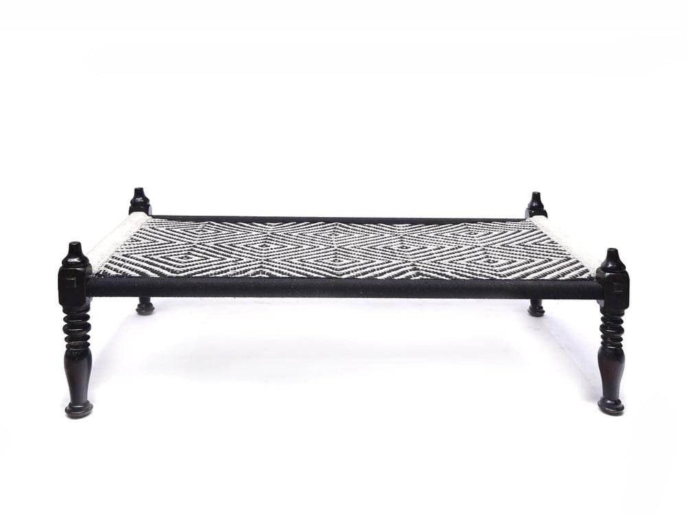Handmade Traditional Daybed Wooden Indian Classical Weaved Bed Handmade ...