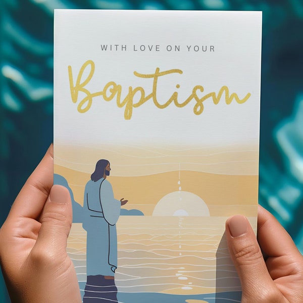Adult Baptism Card - Etsy