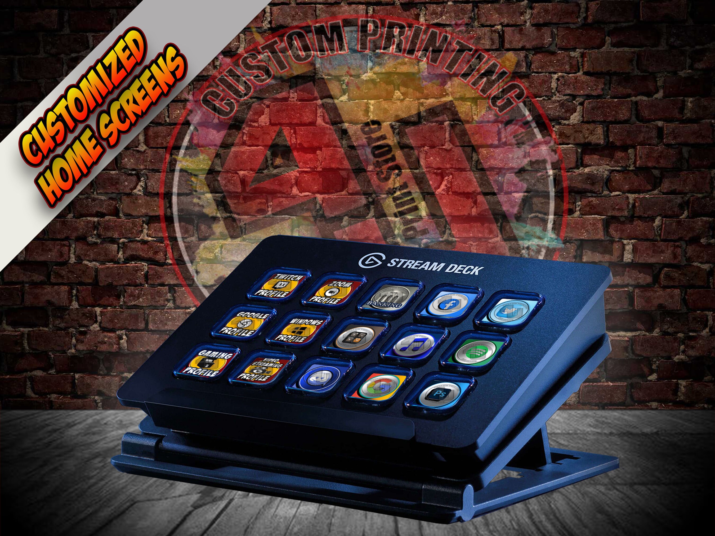 Stream Deck Theme: Icons/screens for Twitch/adobe/games/google/menus ...