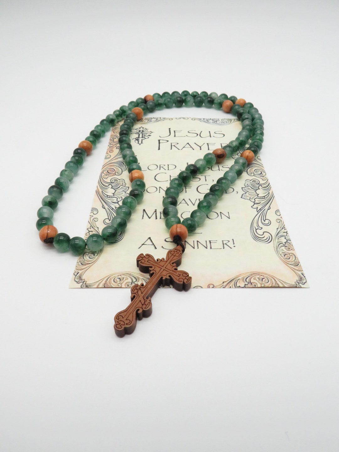 Orthodox Prayer Rope, Chotki, Komboskini, Rosary 100 Chalcedony Jade ...