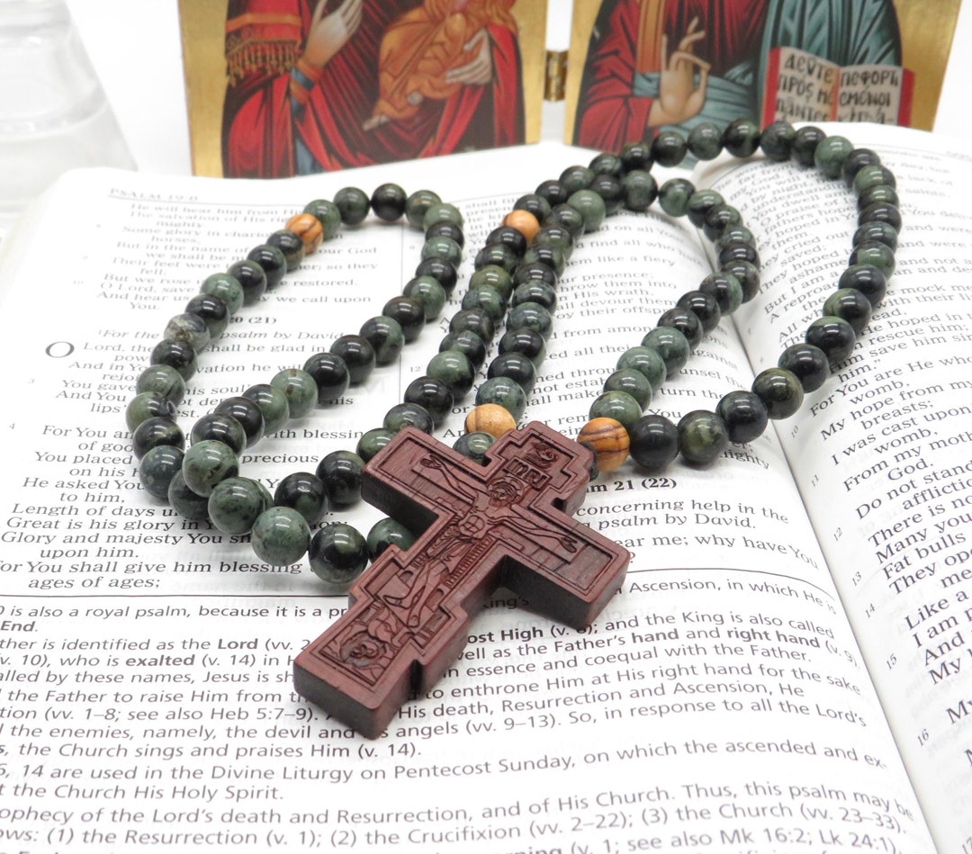 Orthodox Prayer Rope, Chotki, Komboskini, Rosary, Jasper Gemstone Beads ...