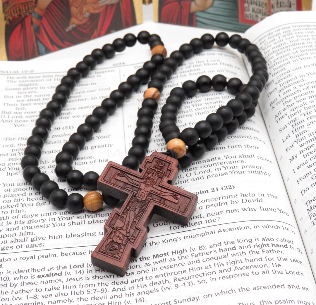 Orthodox Prayer Rope, Chotki, Komboskini, Rosary, Onyx Gemstone Beads ...