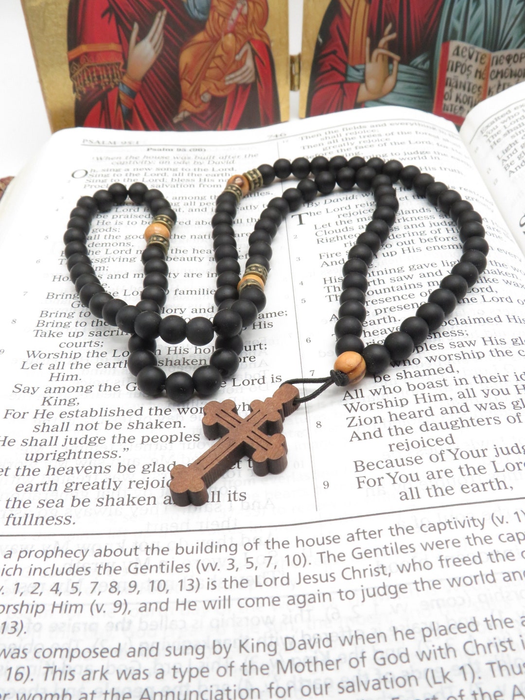 Orthodox Prayer Rope, Chotki, Komboskini, Rosary, 100 Oynx Gemstone ...