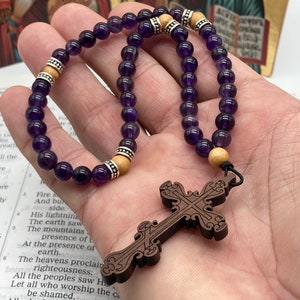 Orthodox Prayer Rope, Komboskini, Chotki, Rosary, Amethyst Gemstone ...