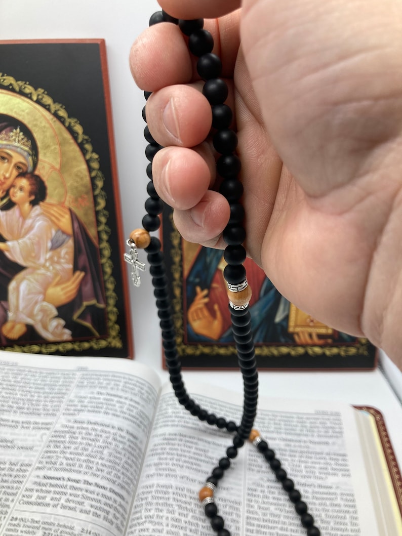 Orthodox Prayer Rope Chotki Komboskini Rosary 100 Oynx - Etsy
