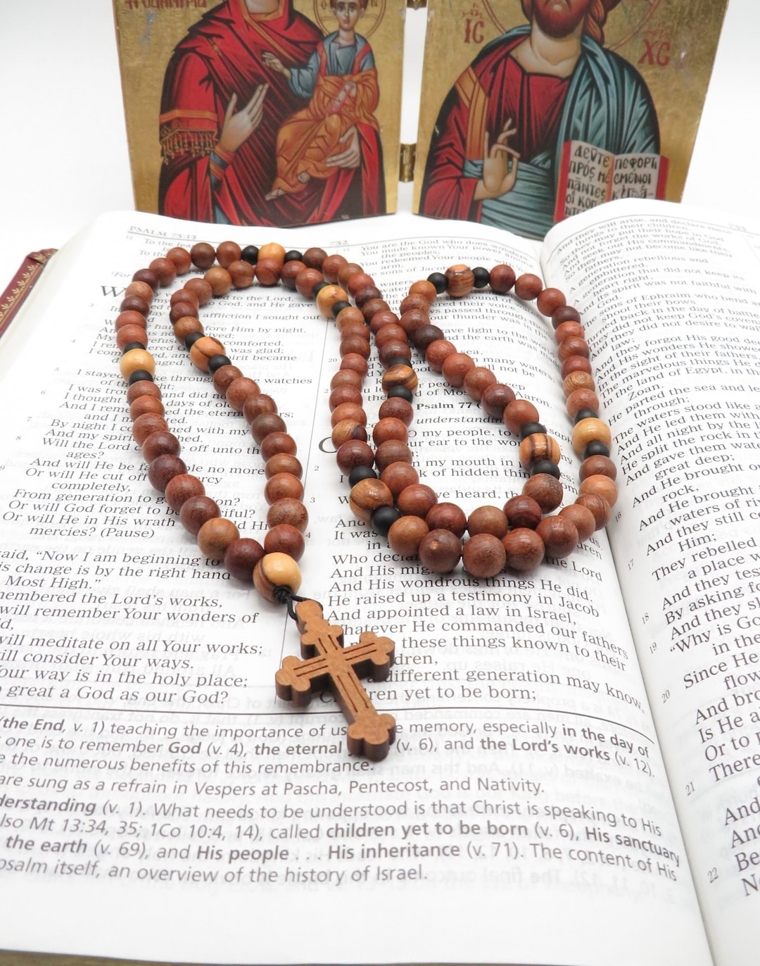 Rosary, Orthodox Prayer Rope, Komboskini, Chotki, Rosewood Beads ...