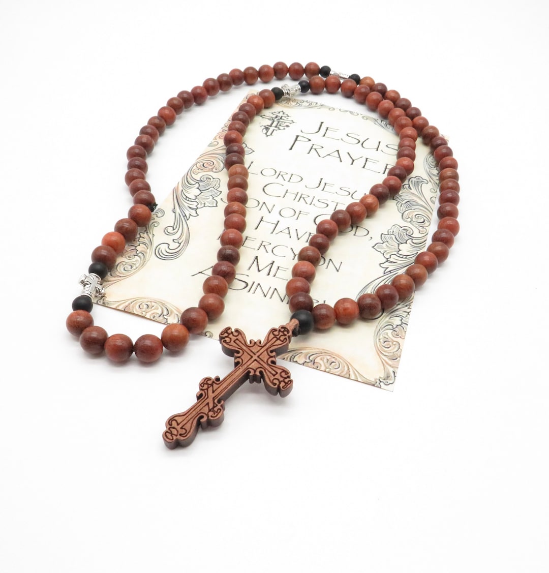 Orthodox Prayer Rope, Komboskini, Chotki, Rosary 100 Rosewood Beads ...