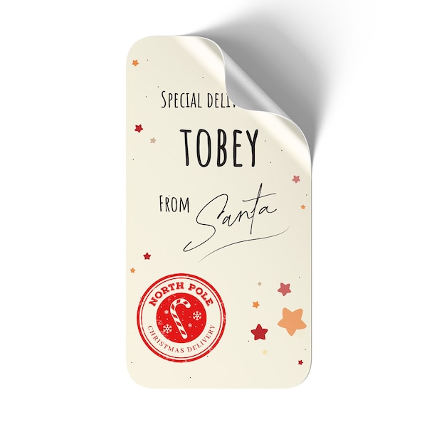 Santa Stickers - Etsy