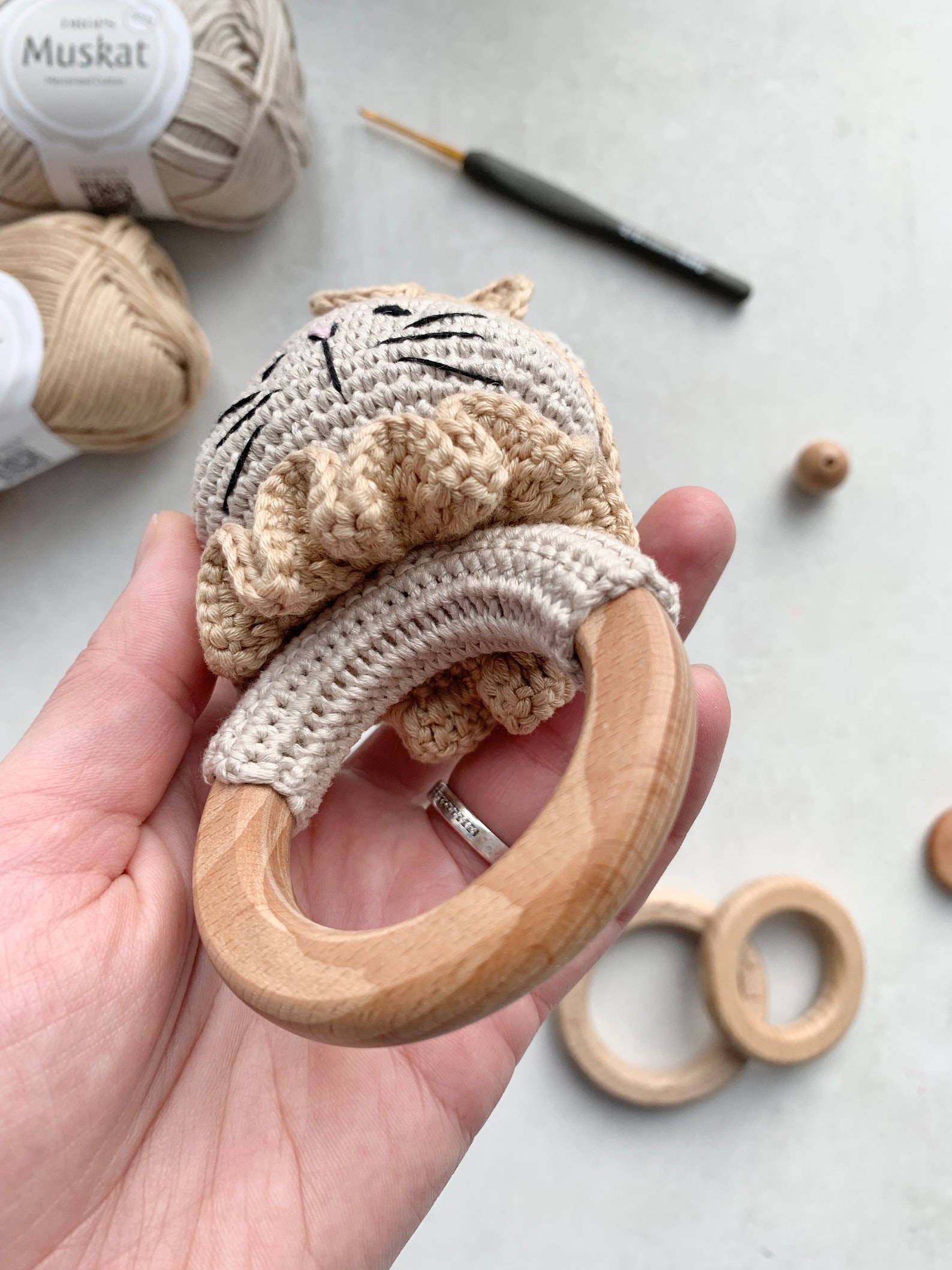 Cat Crochet Rattle Baby Toy Pattern PDF - Etsy