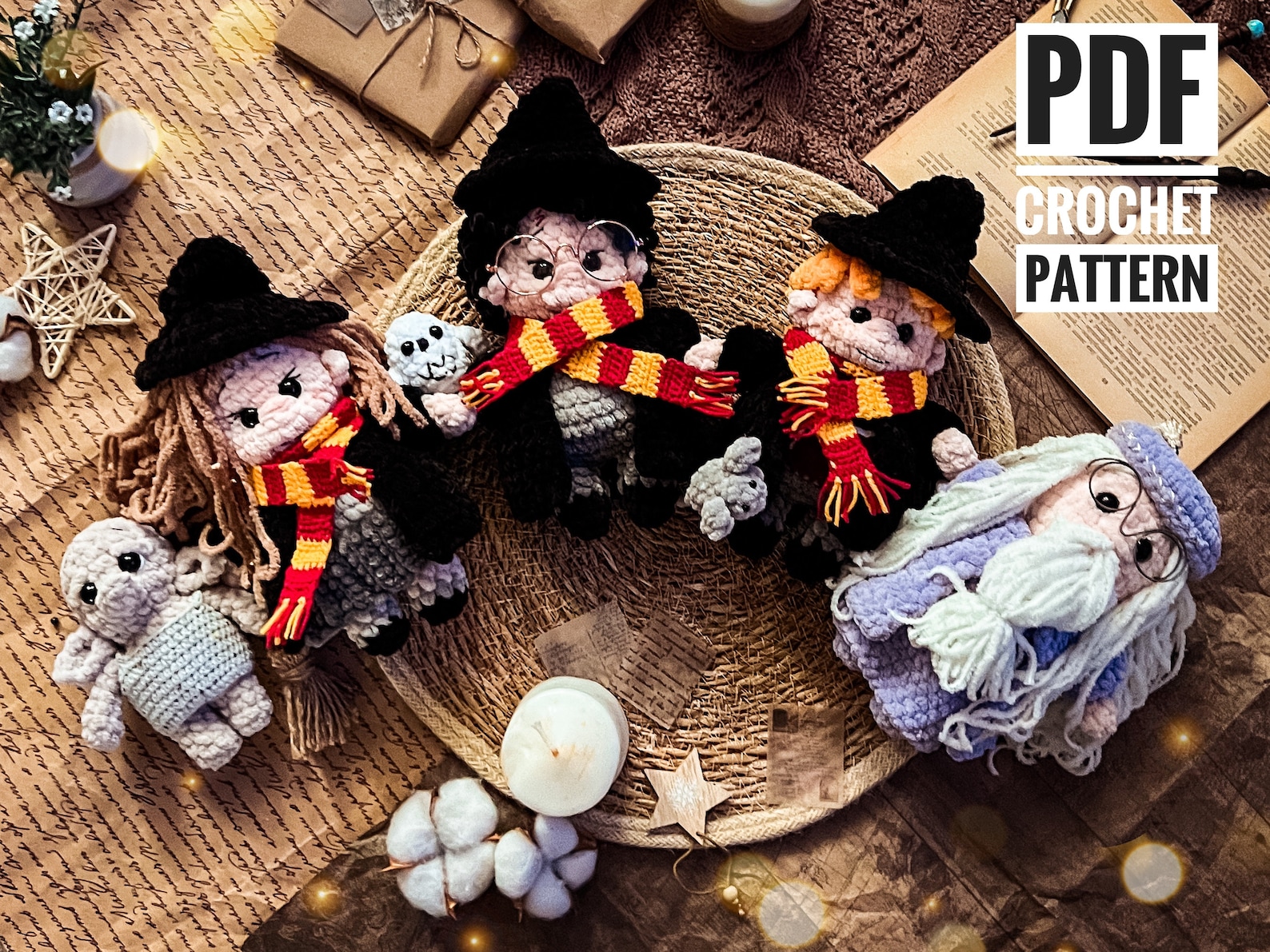 Wizard Collection Crochet Pattern 5 in 1 - Etsy