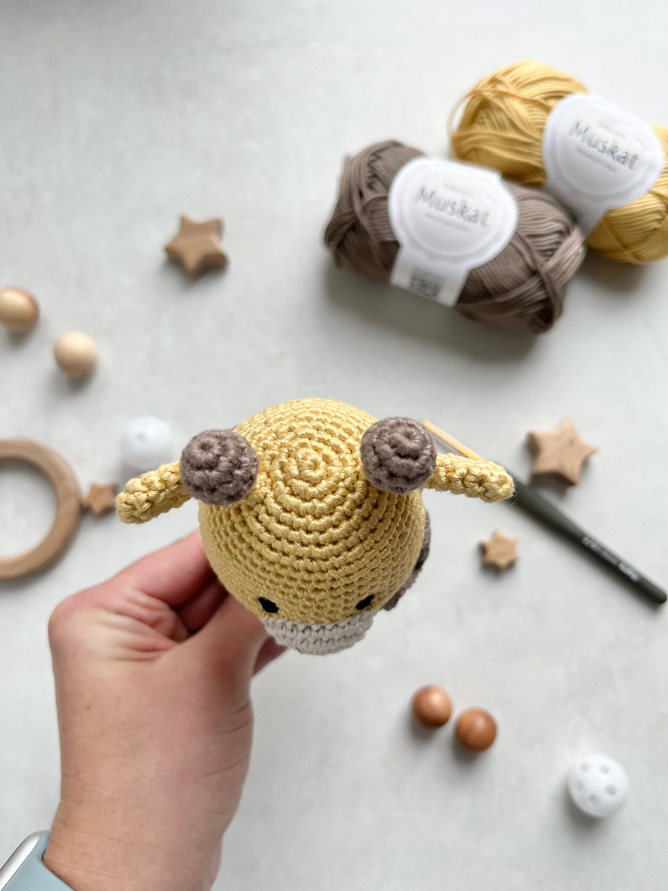 Giraffe Crochet Rattle Baby Toy Pattern PDF - Etsy