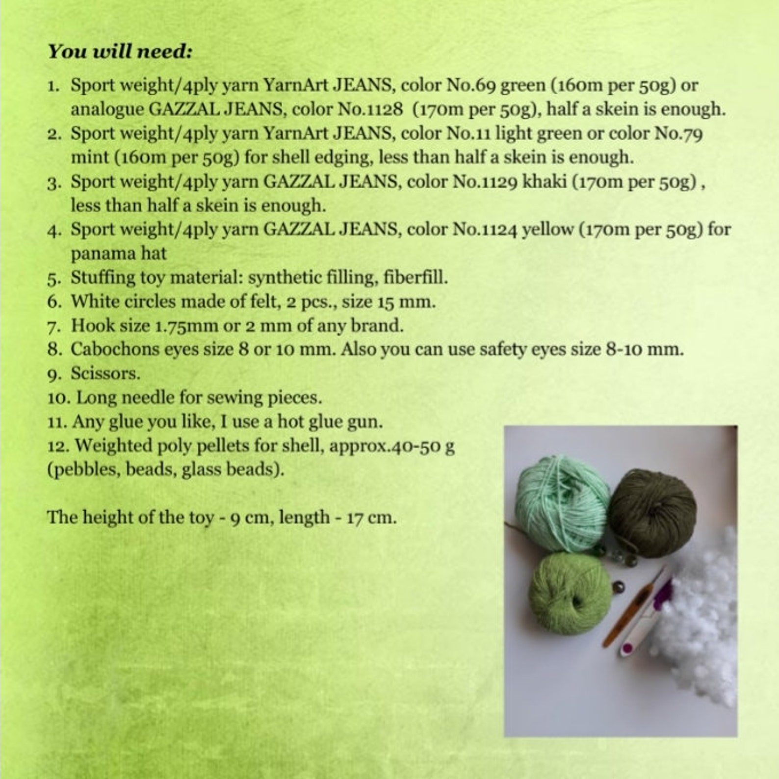 English Crochet Pattern Amigurumi Little Turtle - Etsy