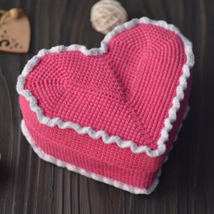 Heart Shaped Box Crochet Pattern, Valentine's Day - Etsy