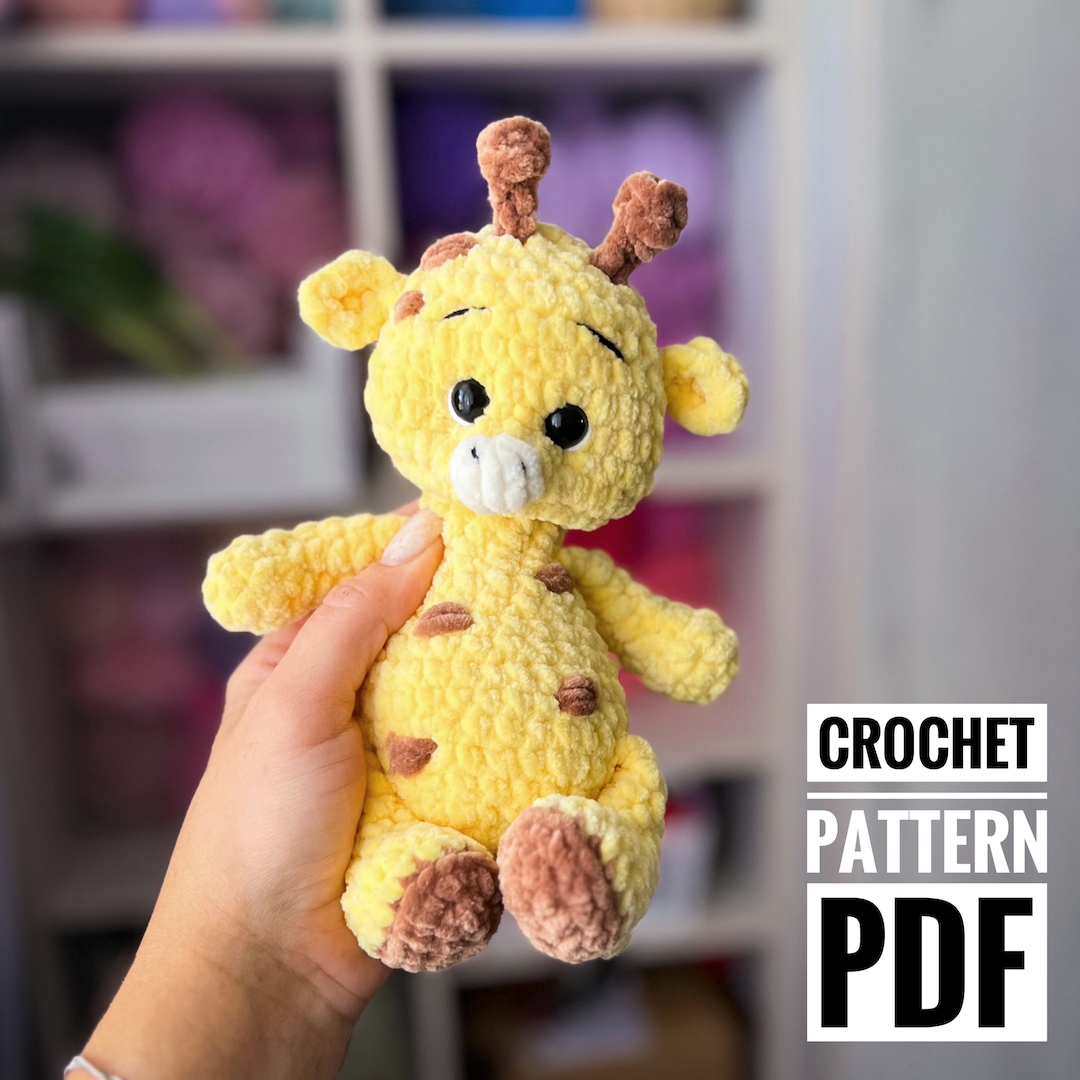 Crochet Baby Giraffe Plushie Pattern Amigurumi - Etsy
