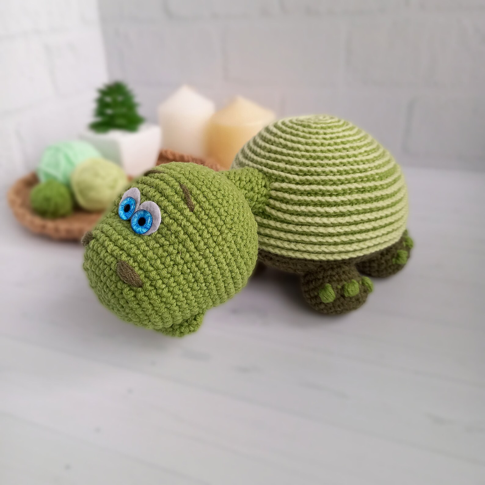 English Crochet Pattern Amigurumi Little Turtle - Etsy