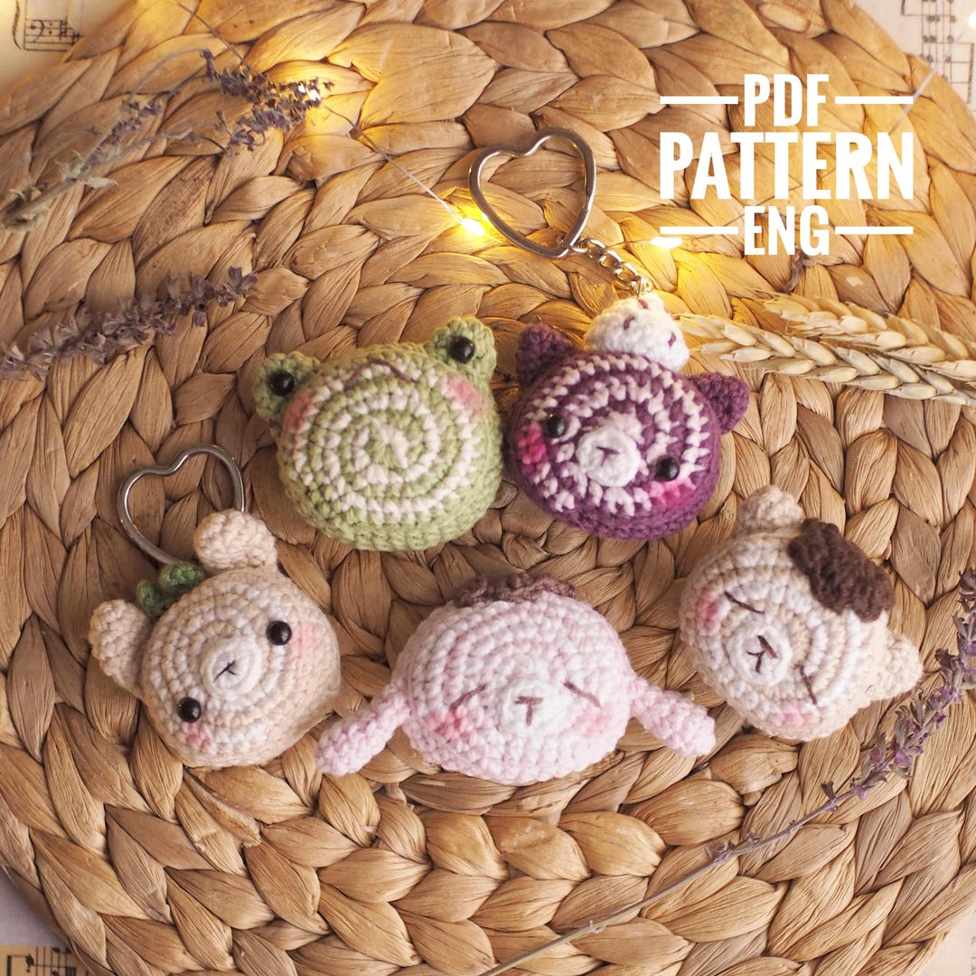 Crochet Pattern Sweet Roll Crochet Keychain Puffy Roll Food Amigurumi ...