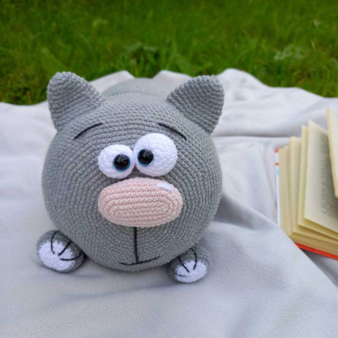 Crochet Pattern Pillow-roller Lazy Cat - Etsy