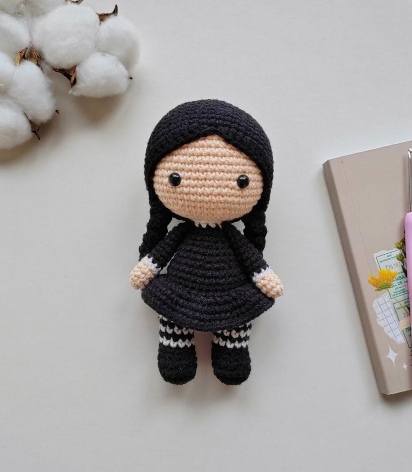 Crochet Amigurumi Black Dress Doll Pattern (PDF) - Etsy